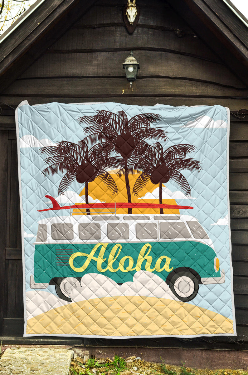Aloha Bus Quilt - High Quality Design Inspired BY Aircooled VW Buses ...